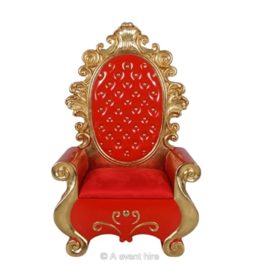 Santa Throne Chair Hire | Christmas Props Hire UK